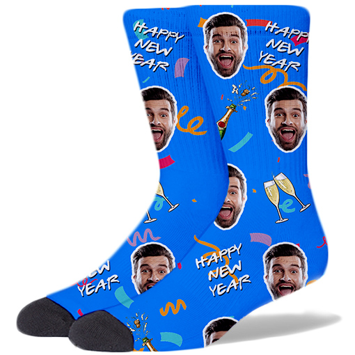 Custom New Year Socks - Design & Ship Next Business Day | The Original ...